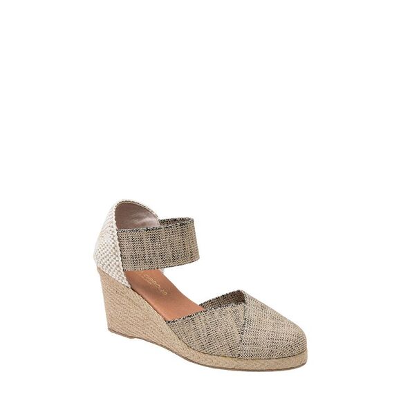 Andre Assous | Shoes | Andre Assous Womens Beige Anouka Toe Wedge Slip ...